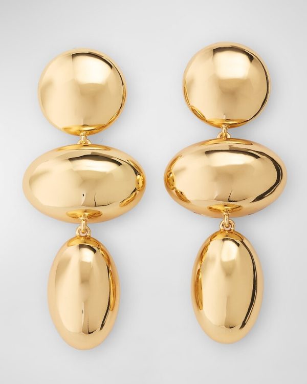 80s Inspired Chunky Gold Earrings - Key to Fashion